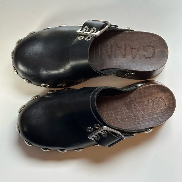 Ganni | Shoes | Ganni Studded Leather Clogs | Poshmark